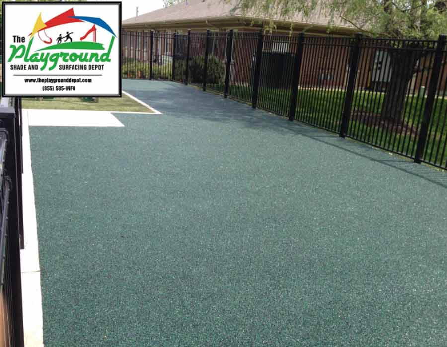Pour in Place Rubber Surfacing - PIP - Playground Shade and Surfacing Depot