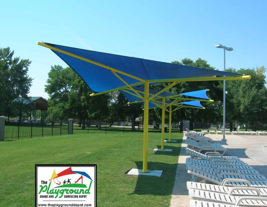 Single Post Shade Umbrella or Shade Canopy - Playground Shade and ...