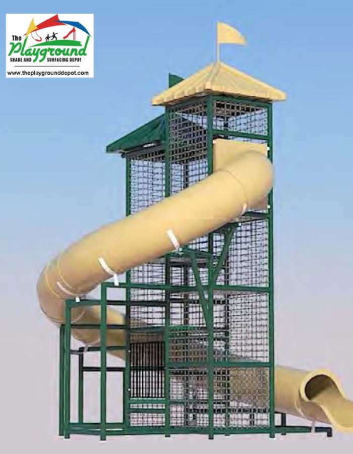 Commercial Water Slides & Pool Slides - Playground Shade and Surfacing ...